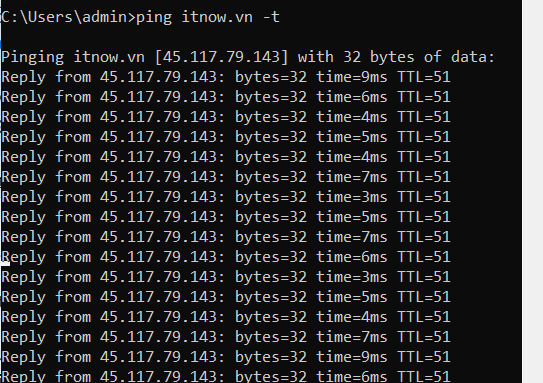Tìm hiểu Ping trong cmd là gì ? - IT NOW - PHÒNG IT THUÊ NGOÀI